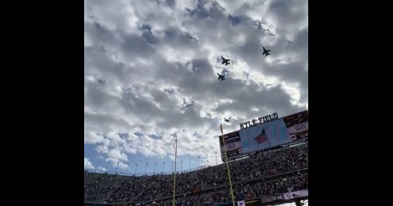 WATCH: Four Aggie pilots fly F16s in Kyle Field pregame flyover