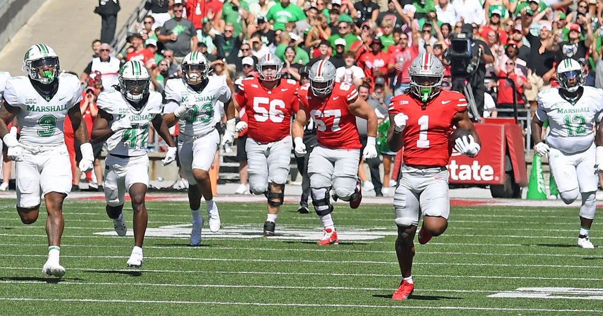Sights and Sounds:Buckeyes corral Marshall's Thundering Herd