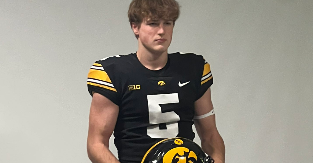 Mediapolis five-star punter Drew Miller spends day with Iowa coaches at ...