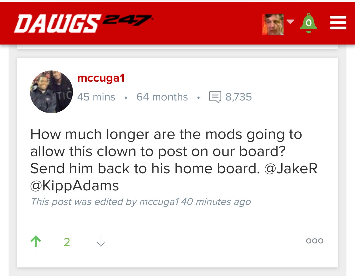 Congratulations on the EPIC Troll Job Swamp 247: Georgia Sucks