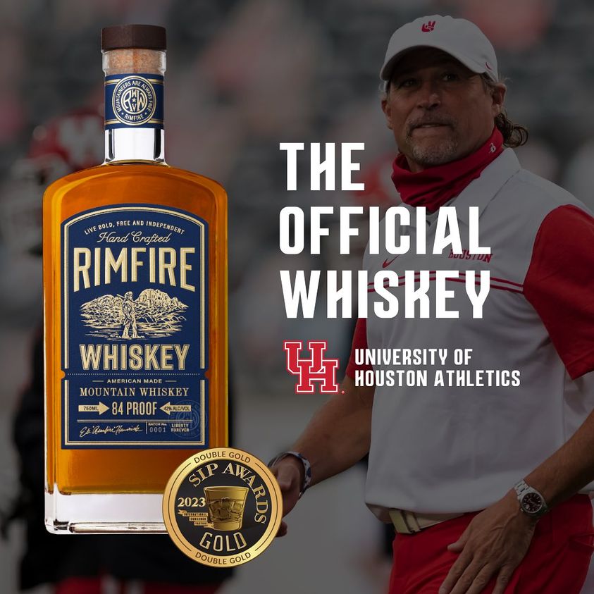 Distilled in WV and the Official Whiskey of U Houston?