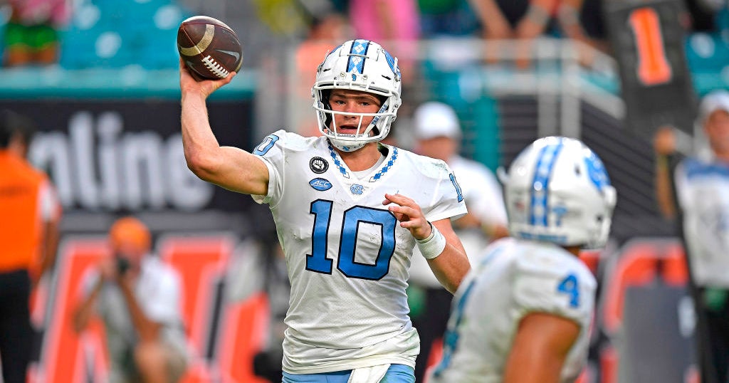 UNC football: Drake Maye not satisfied with 27-24 win at Miami, Tar ...