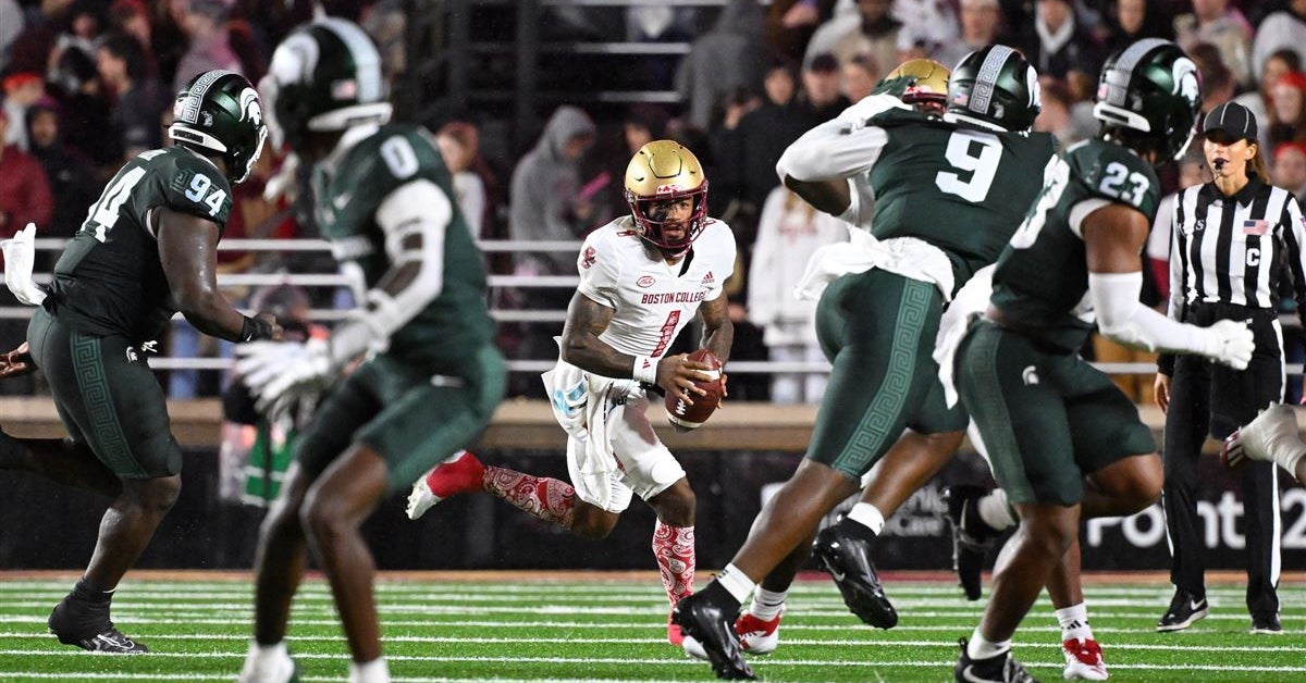 Boston College storms back to defeat Michigan State 23-19 in Red Bandanna game