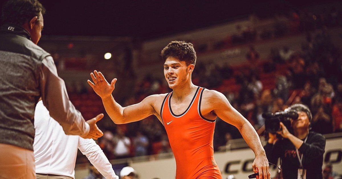 Cowboy wrestling wins first home dual of the season