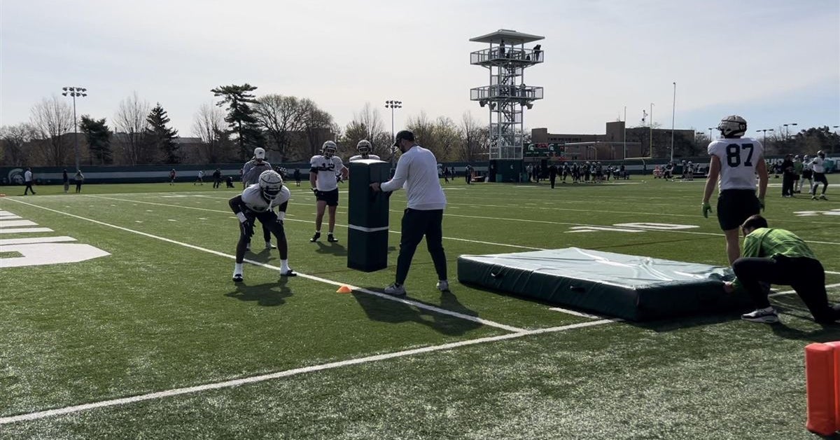 WATCH: Clips from Michigan State football spring practice No. 13