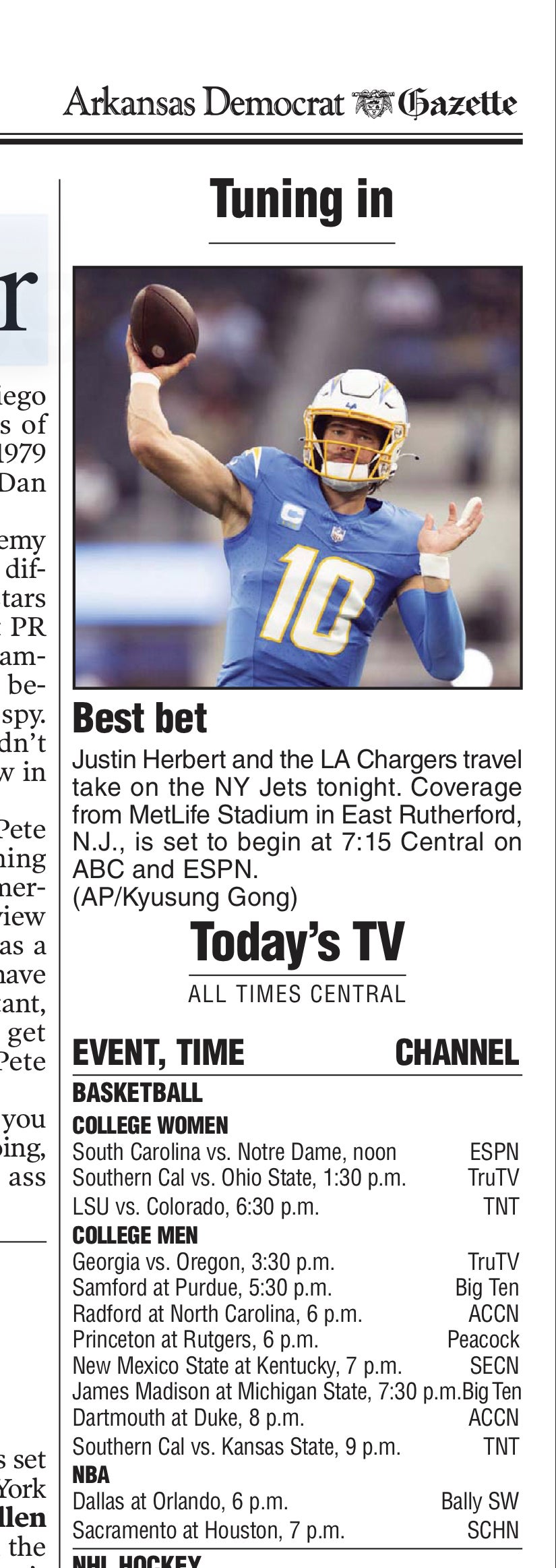 ADG Today’s TV Schedule