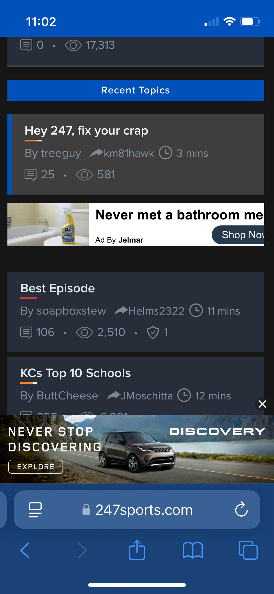 Aesthetic site change