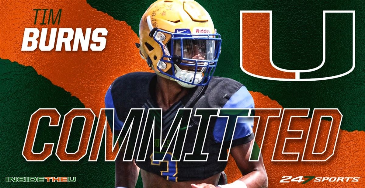 Miami lands commitment from 2021 CB Tim Burns Jr.