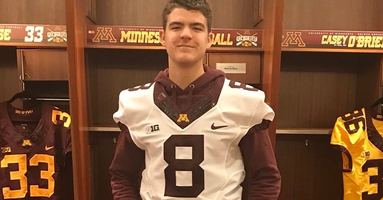 2020 in-state quarterback Aidan Bouman visits Minnesota