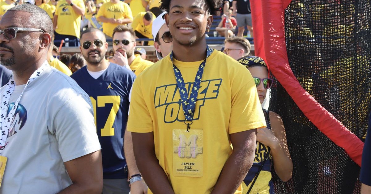 WR commit Jaylen Pile talks latest Michigan visit; eager to make early ...