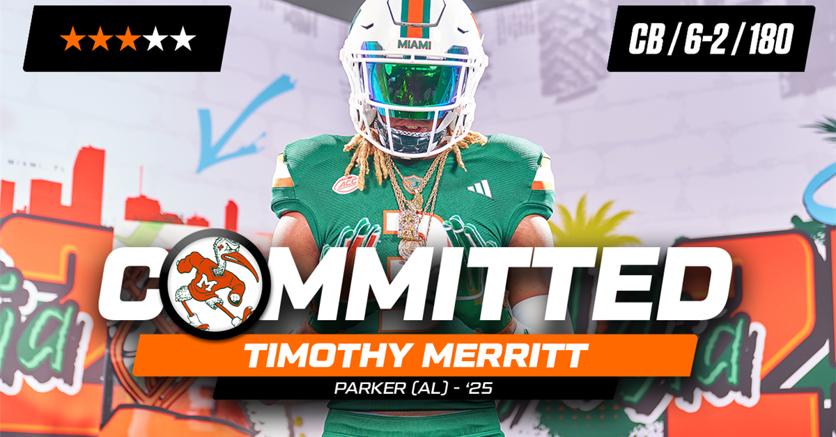 CB Timothy Merritt commits to Miami