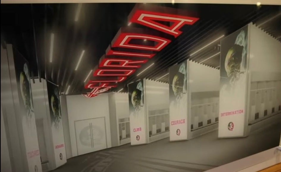 Renderings of FSU's locker room upgrades
