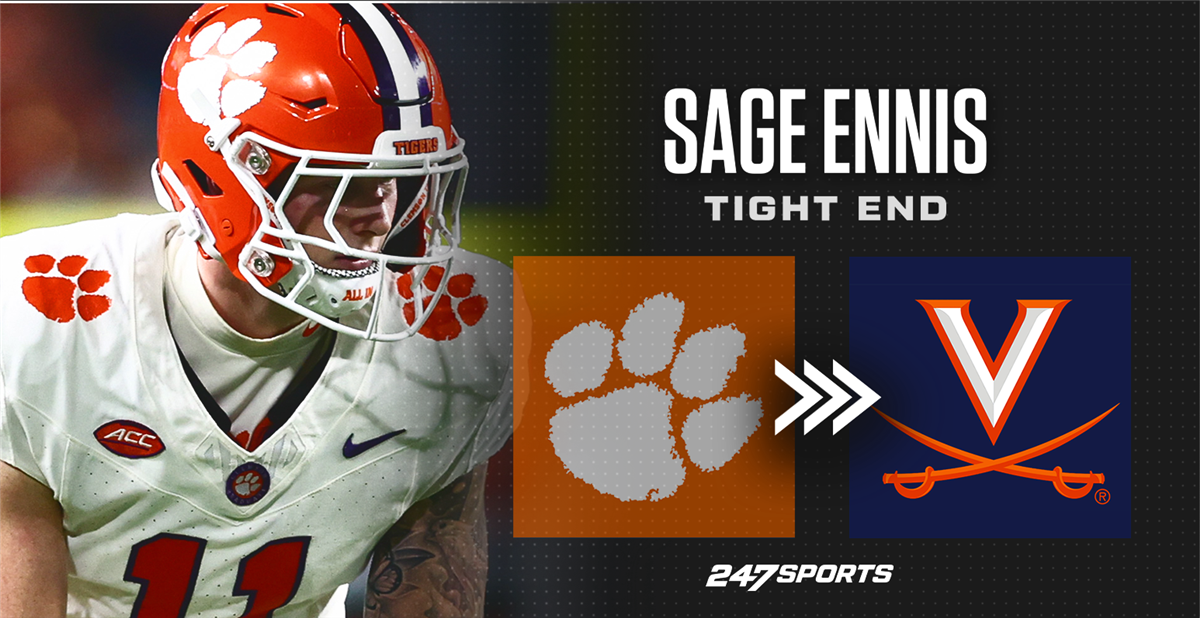 Clemson transfer TE Sage Ennis commits to Virginia, explains decision