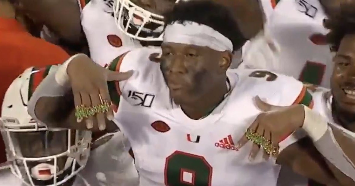 Miami Hurricanes unveil new touchdown rings