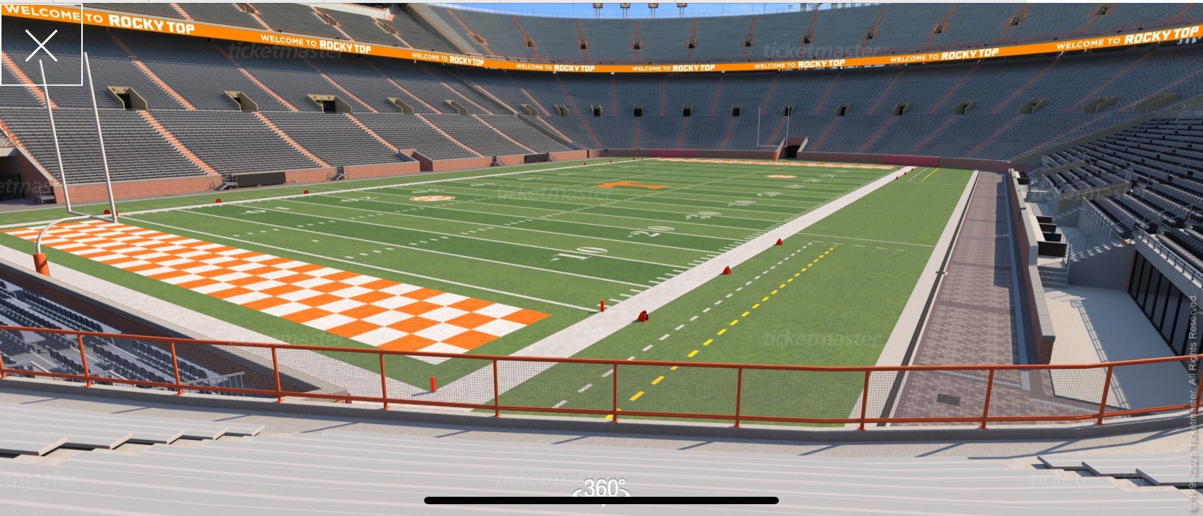 UGA ticket lower bowl