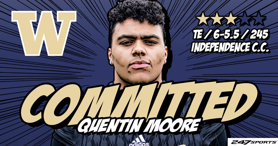 No. 1 JC TE Quentin Moore talks about commitment to Washington