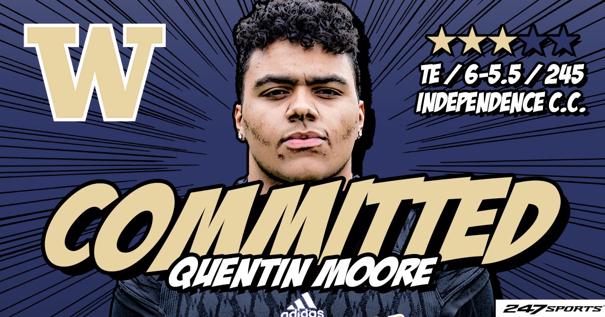 No. 1 JC TE Quentin Moore talks about commitment to Washington