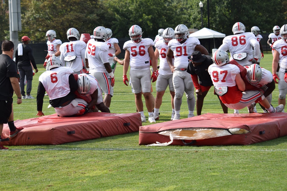 Sights and Sounds: Ohio State football moves into full pads at ...