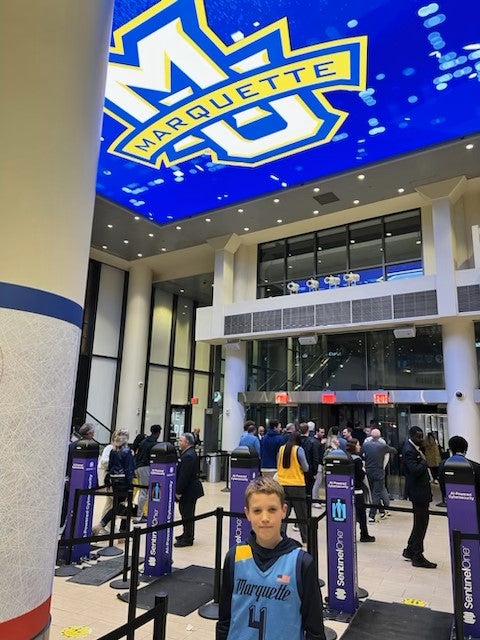 "From the other Side', Danny Hurly from UCONN after their 73-57 win over MU