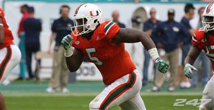 Standish Dobard, Miami, Strong-Side Defensive End