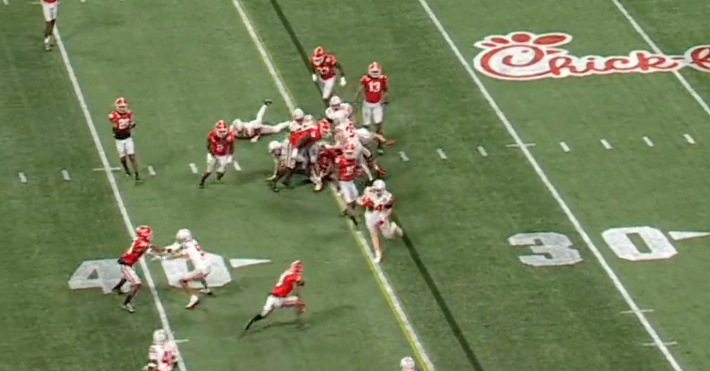 Ohio State's fake punt attempt vs. Georgia, thwarted by Kirby Smart's ...