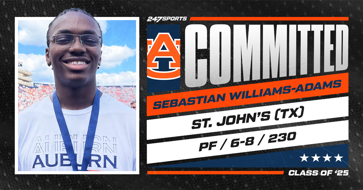 Auburn hoops lands commitment from 2025 forward Sebastian Williams-Adams