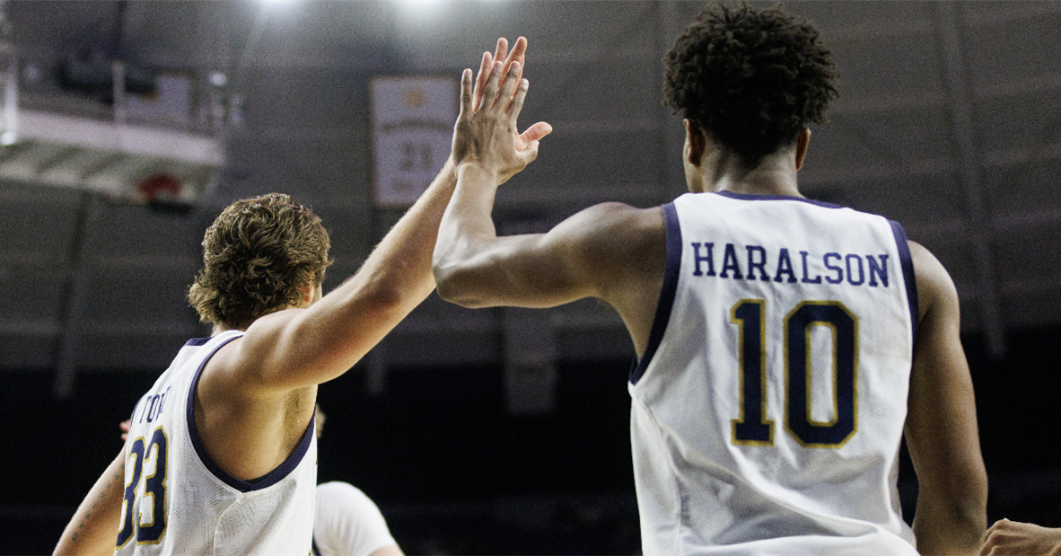 Carson Towt's Double-Double Leads Notre Dame Past Idaho