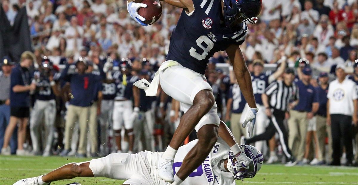 Ole Miss WR Tre Harris one of 11 seminalists for Biletnikoff Award