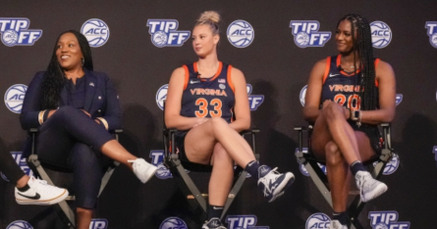 Everything that Coach Mox, Virginia forwards Sam Brunelle, Camryn ...