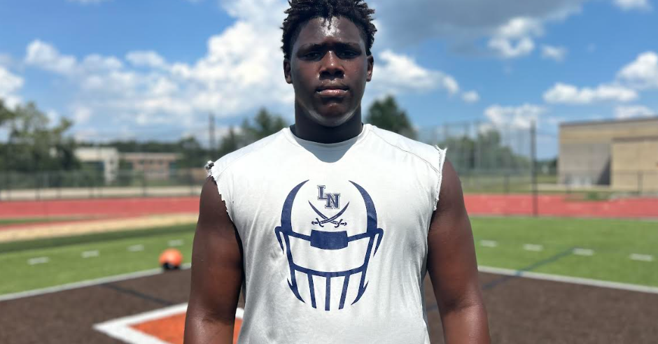 Notes: Private OL workout with Notre Dame commit Gregory Patrick, blue ...