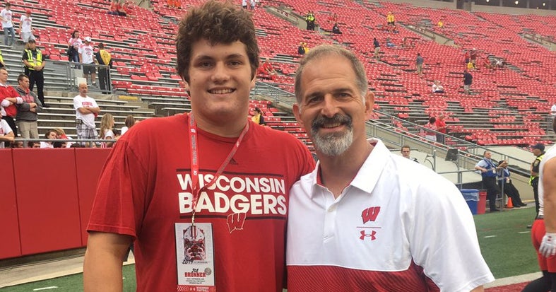 Badgers offer 2022 OL Joe Brunner on visit