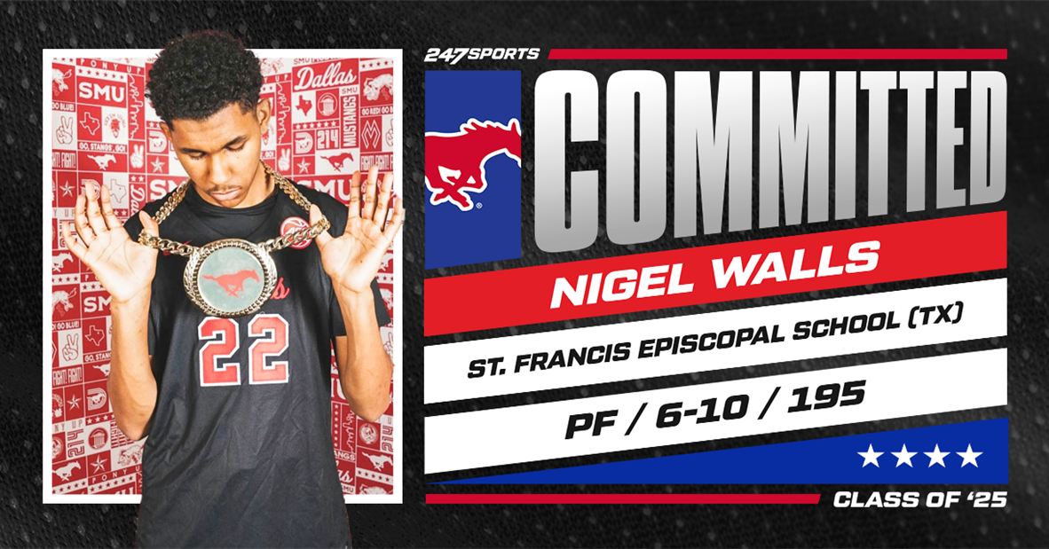 Four-star Nigel Walls gives SMU its third commitment in 2025