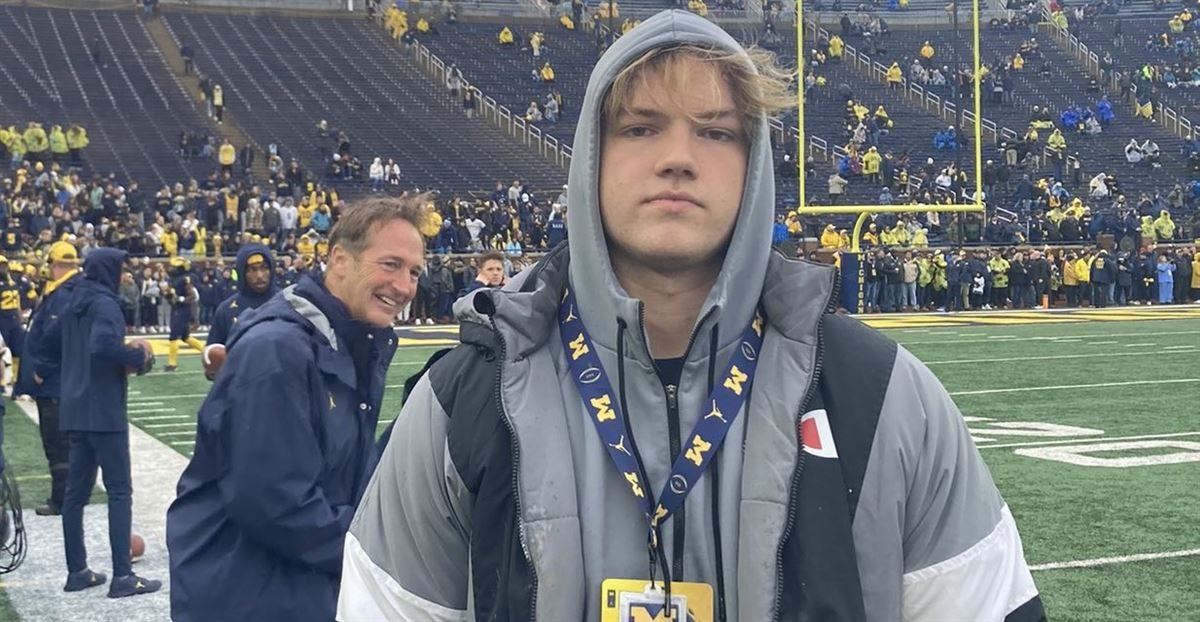 Top247 2026 OT Maxwell Riley loves his return visit to Michigan
