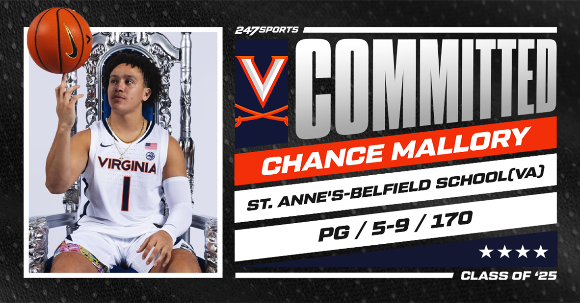 Virginia lands in-state four-star guard Chance Mallory