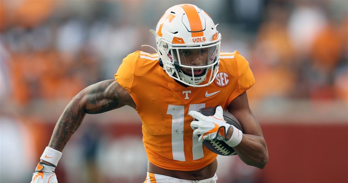 Jalin Hyatt sets single-season Tennessee record with 14 touchdown catches