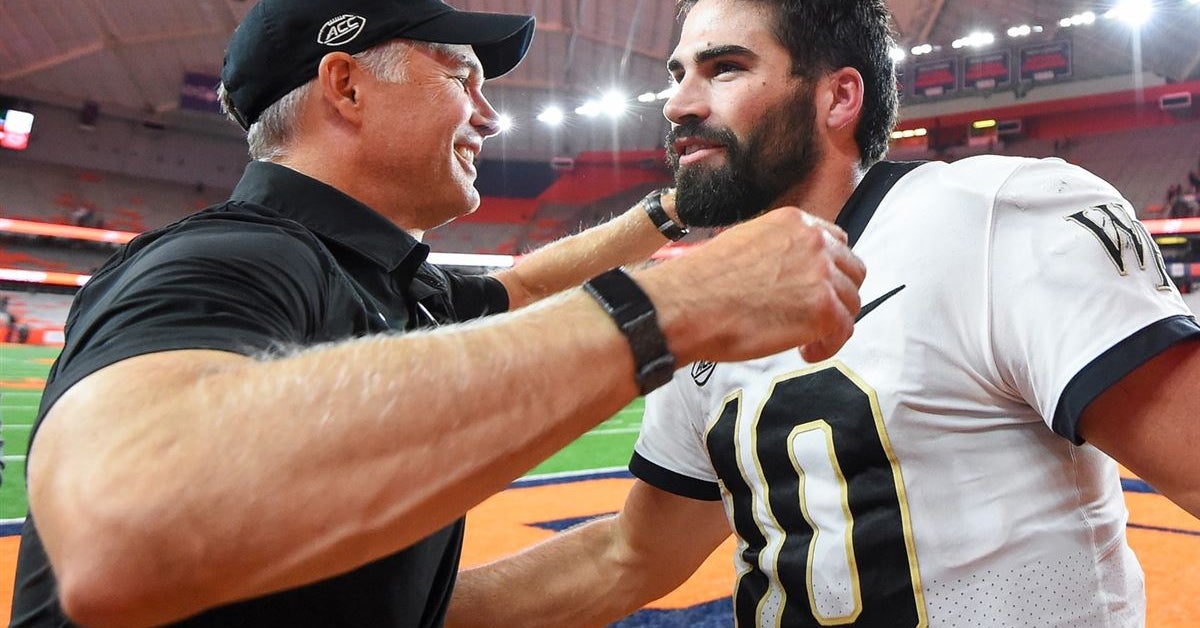 Wake Forest Football coach Dave Clawson on Sam Hartman's return