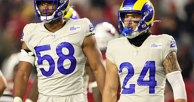 The Los Angeles Rams' relocation to Arizona led to this remarkable playoff fact about State Farm ...