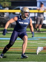 Tyler Houser, Pope John XXIII, Linebacker