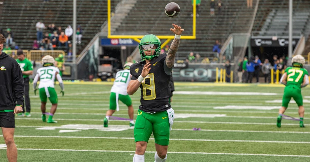 Oregon football quarterback Dillon Gabriel excited for the process of ...