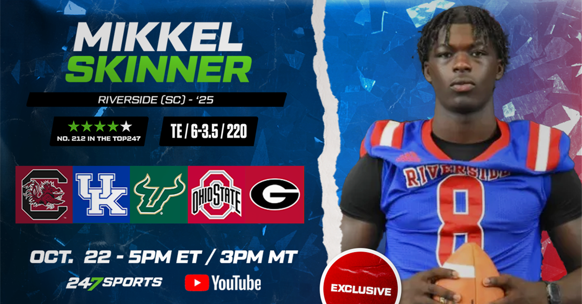 Top247 TE Mikkel Skinner to announce live on 247Sports YouTube channel ...