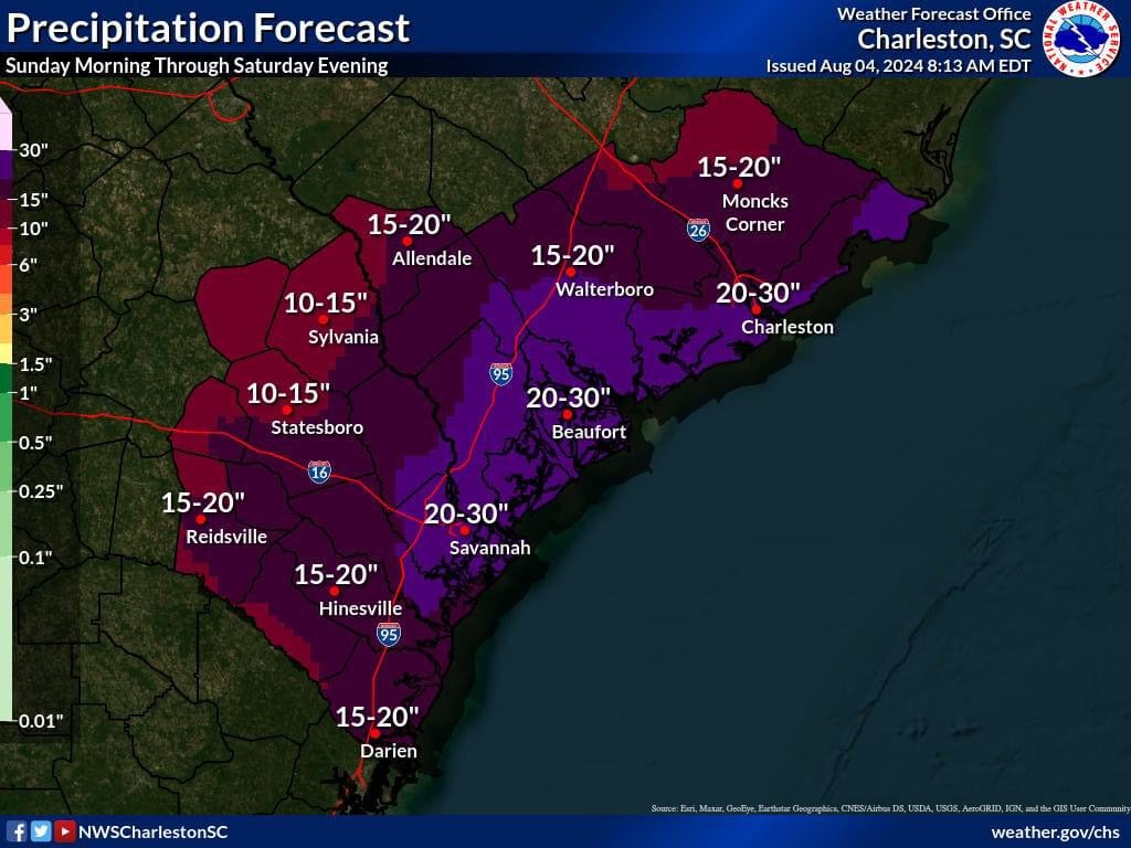 Not sure I can comprehend 20+ inches of rain