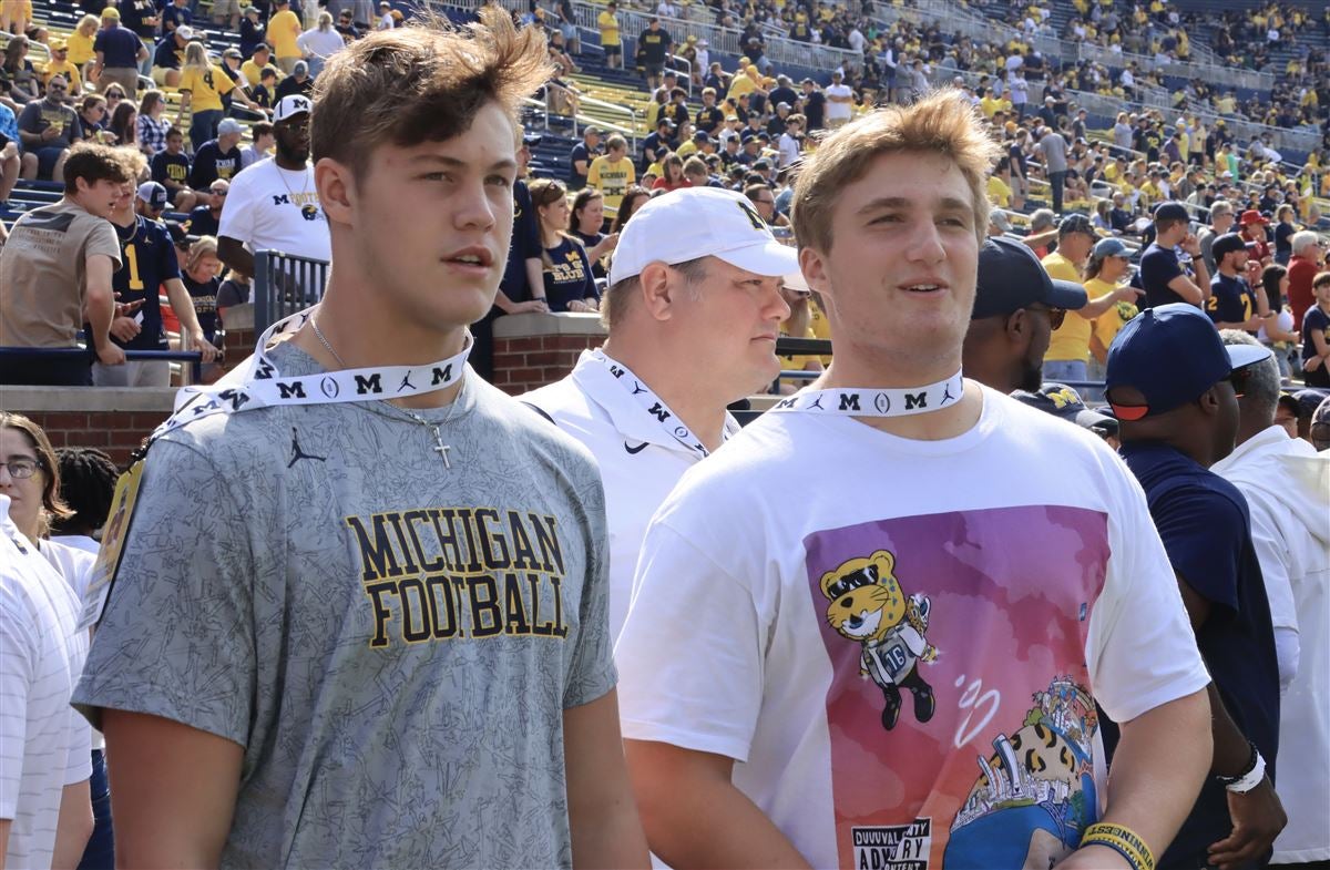 LOOK: Recruits invade the Big House to see Michigan’s first Big Ten win