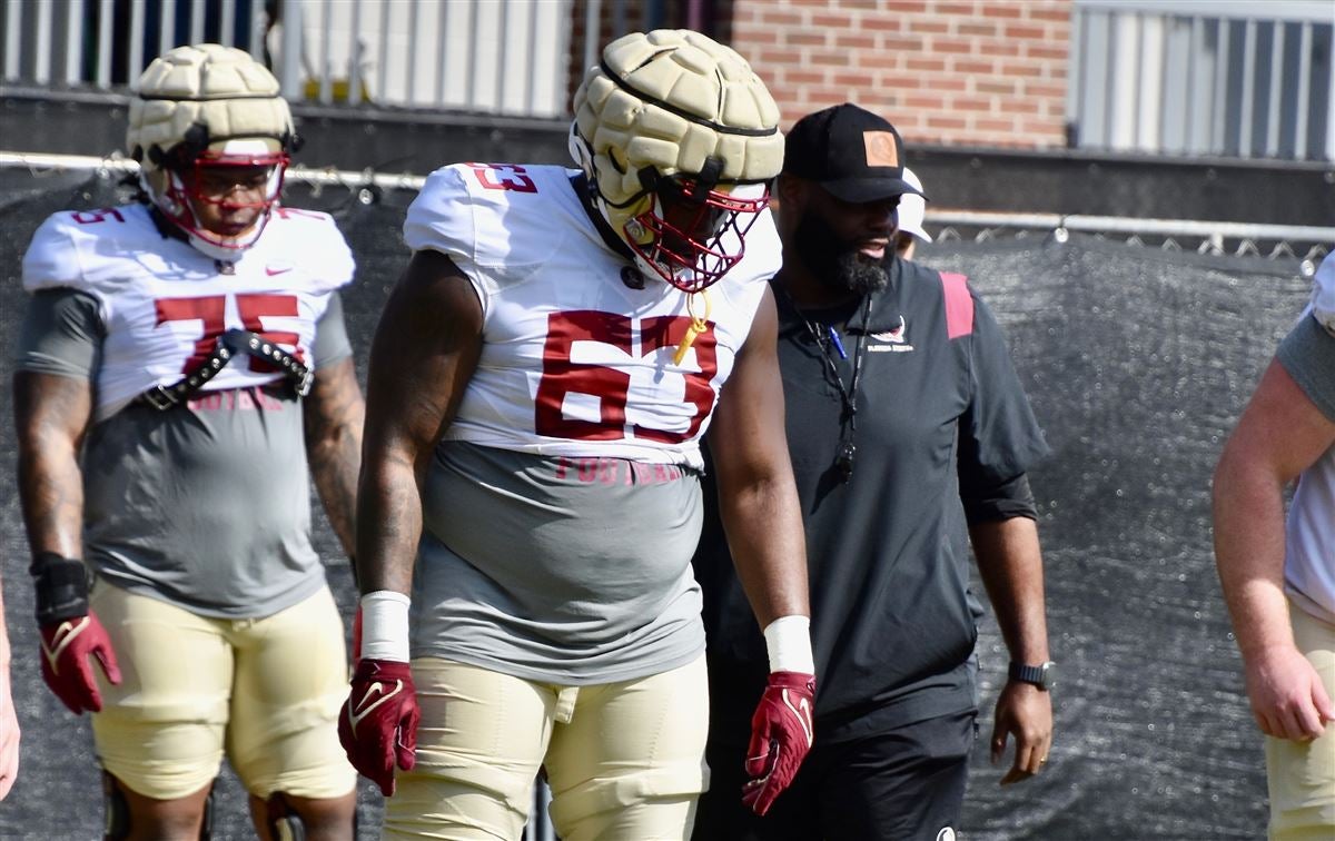 Alex Atkins on improvement of DJ Uiagalelei this spring, FSU’s run game ...