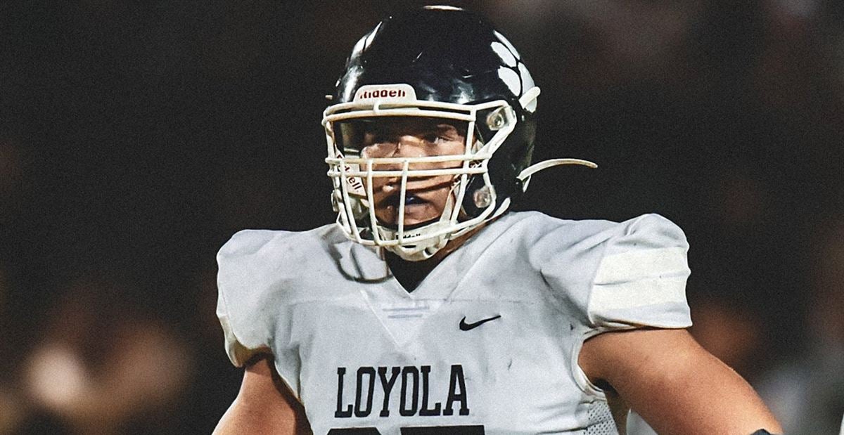 Los Angeles (Calif) Loyola defensive end Max Meier speaks in-depth ...