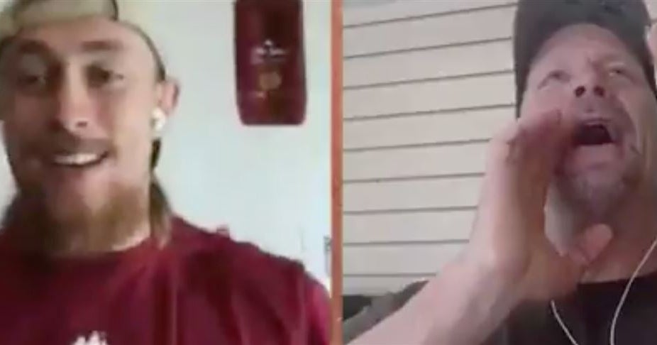 WATCH: Stone Cold surprises George Kittle on ESPN's First Take