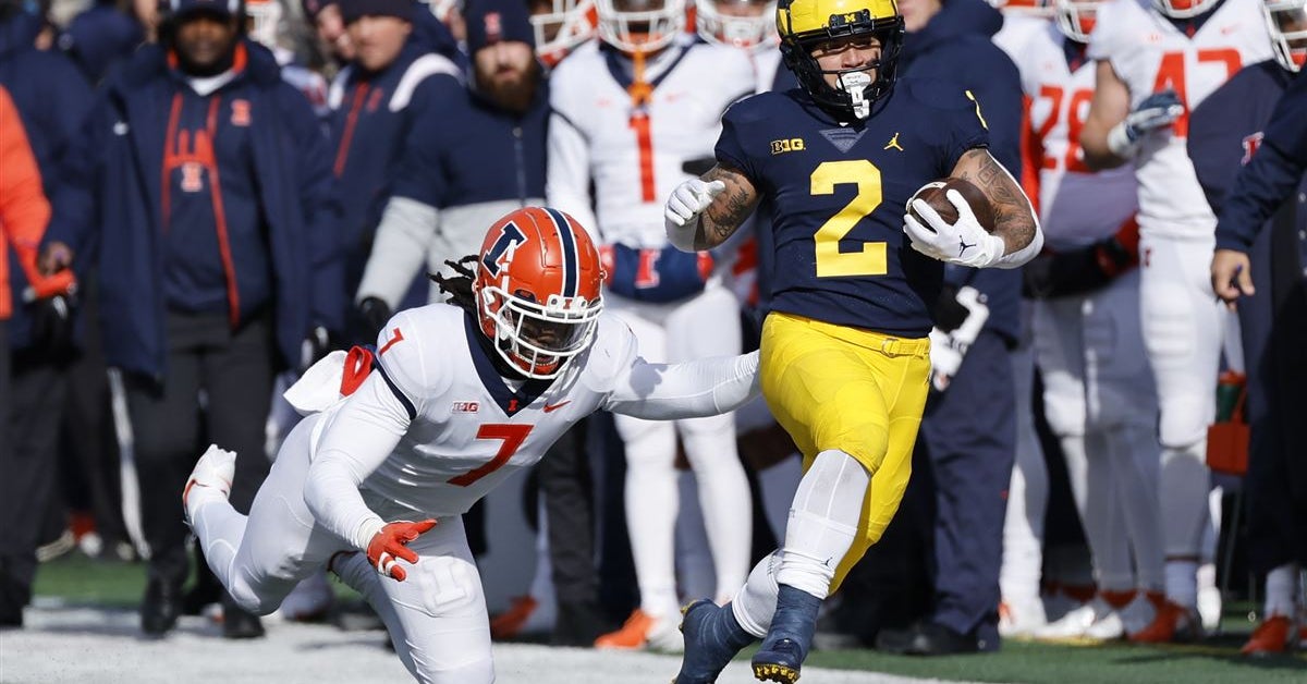 Blake Corum injury: Michigan RB downplays significance of knee issue ...