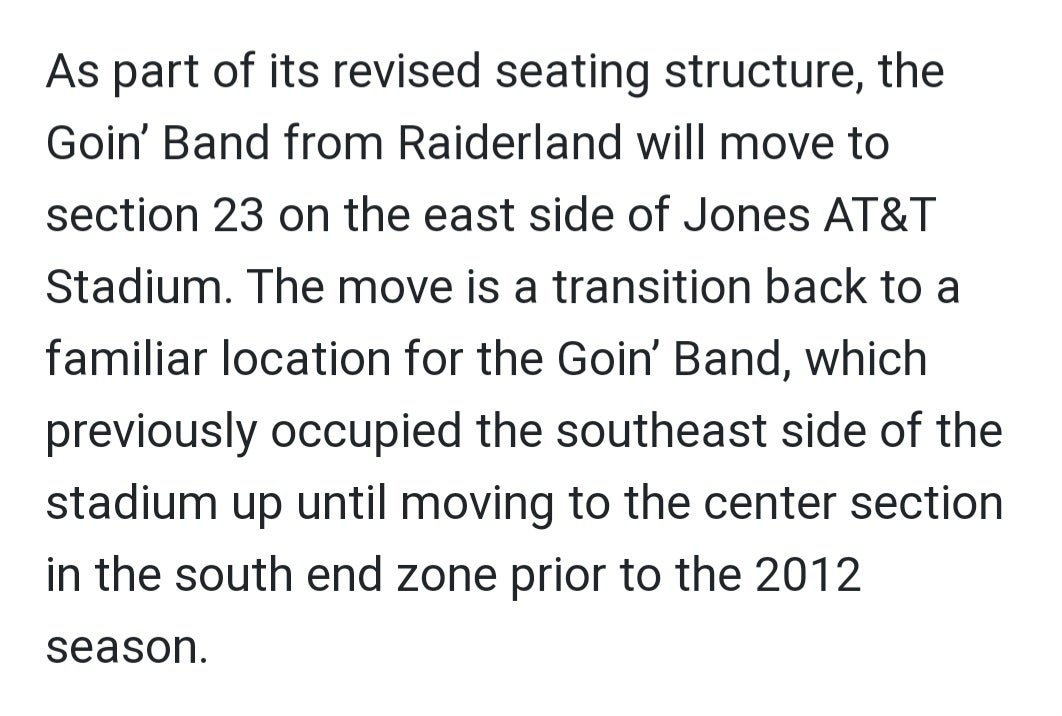 Tech Announces Seating Realignment