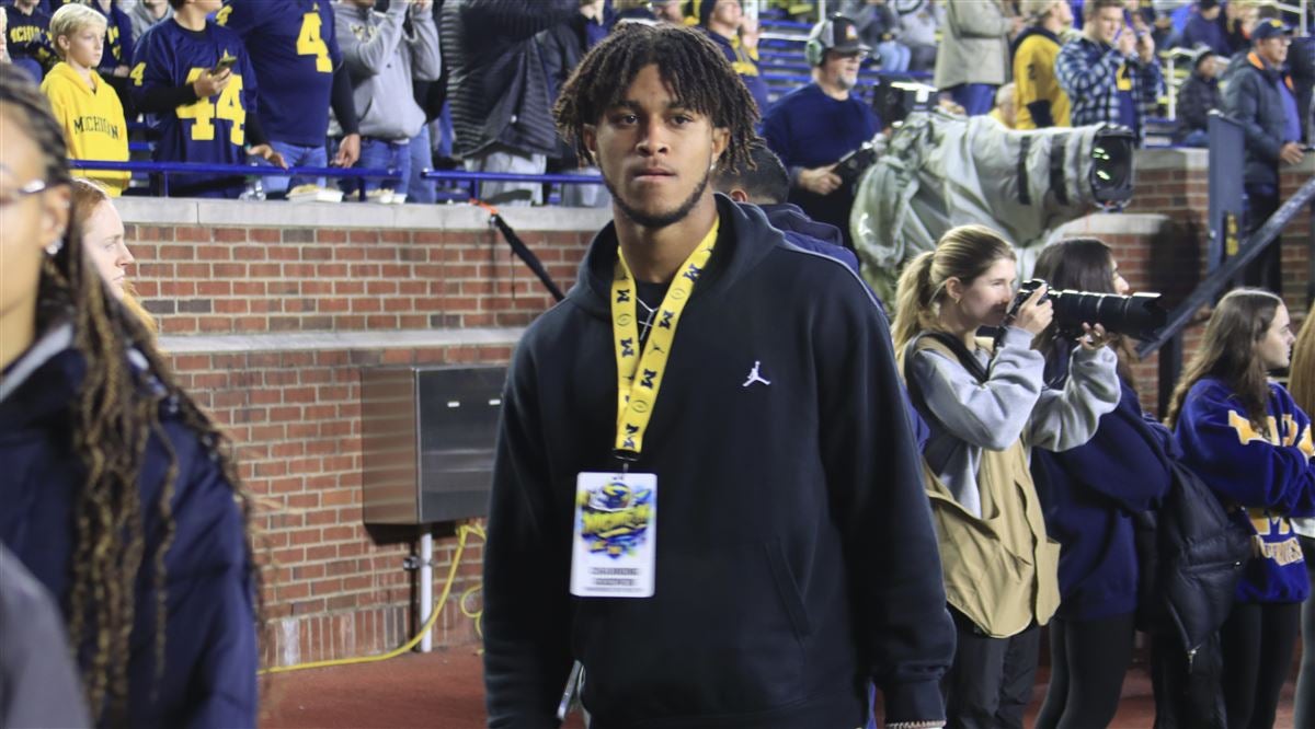 Michigan WR commit Channing Goodwin talks night game visit; connection ...