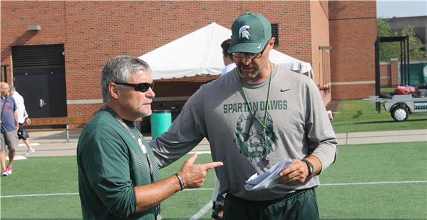 2017 Michigan State Football fall camp photo gallery #9.