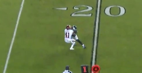 WATCH: Marcus Epps intercepts Washington while making tackle
